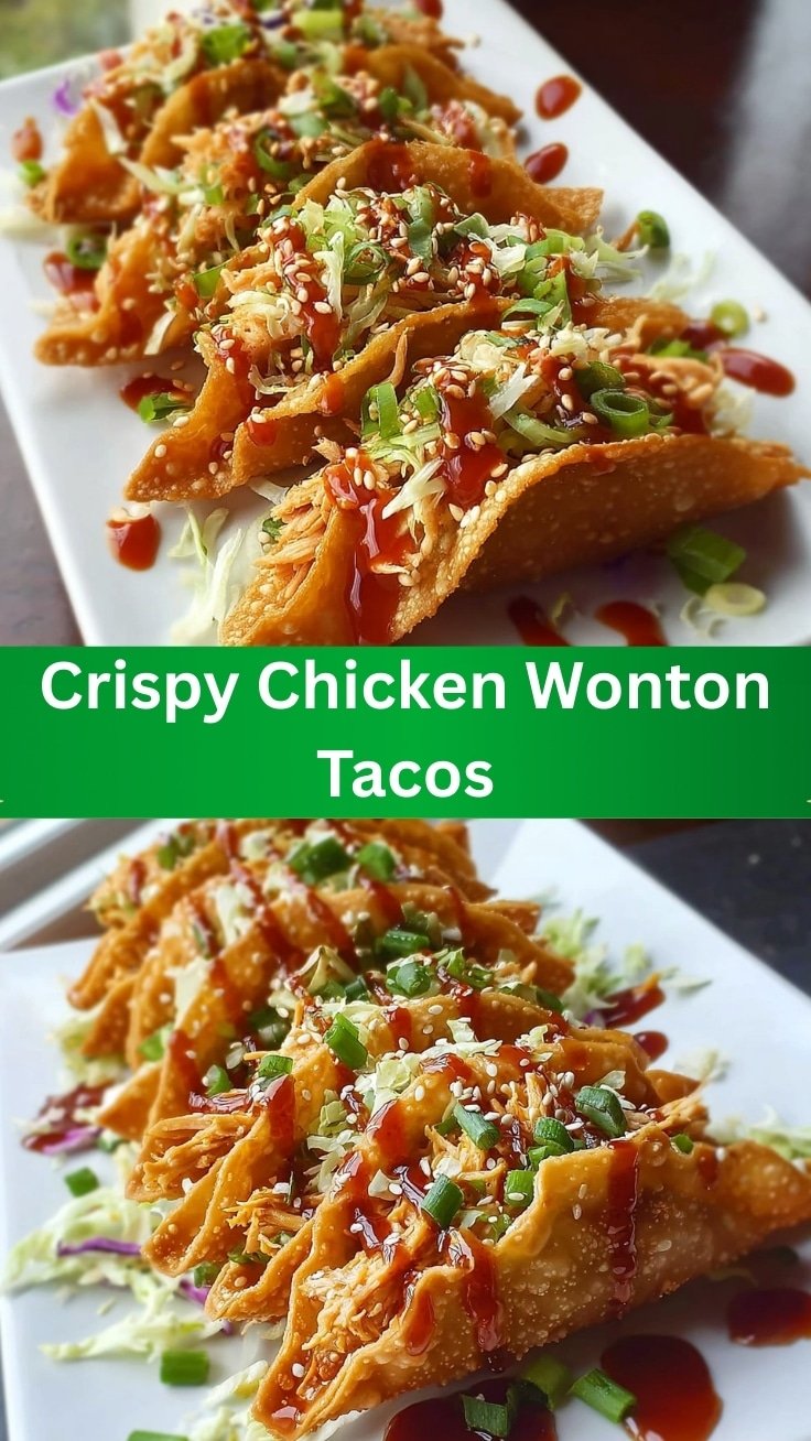 Crispy Chicken Wonton Tacos – anarecipes.com